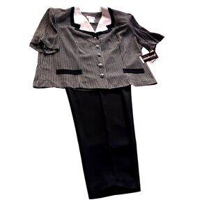 Perceptions | Pants & Jumpsuits | Vintage Perceptions Women Black White ...